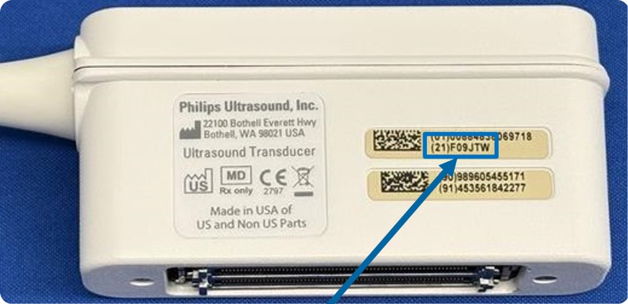 Philips Transducer Date of Manufacture